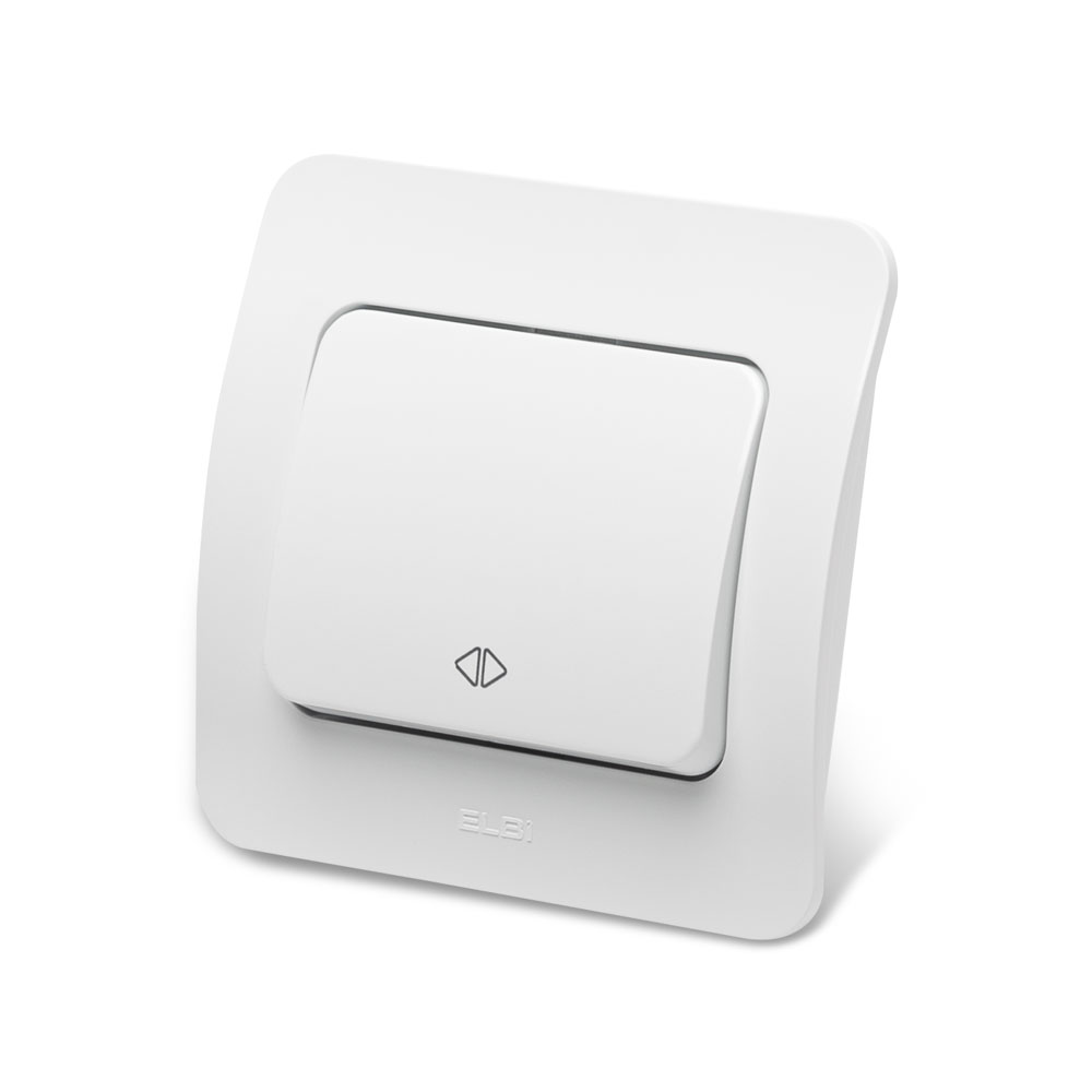 Jazz intrerupator cruce, alb, Elbi