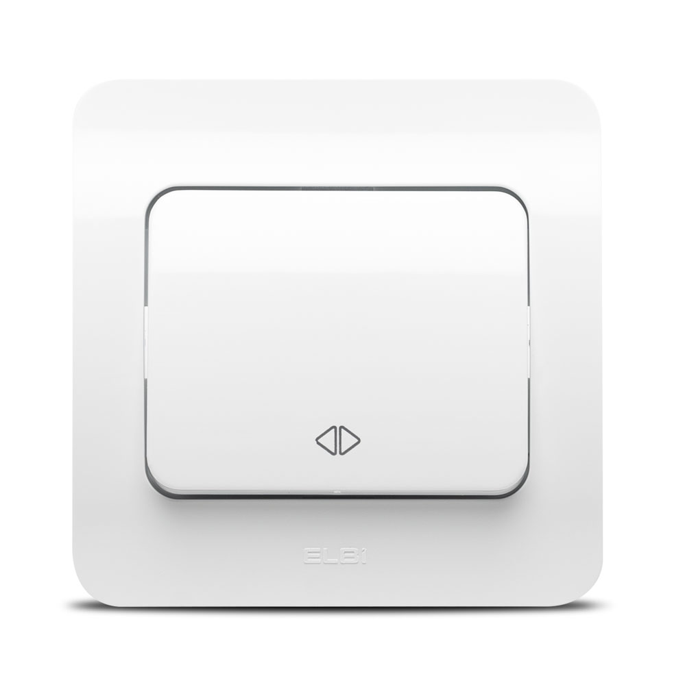 Jazz intrerupator cruce, alb, Elbi