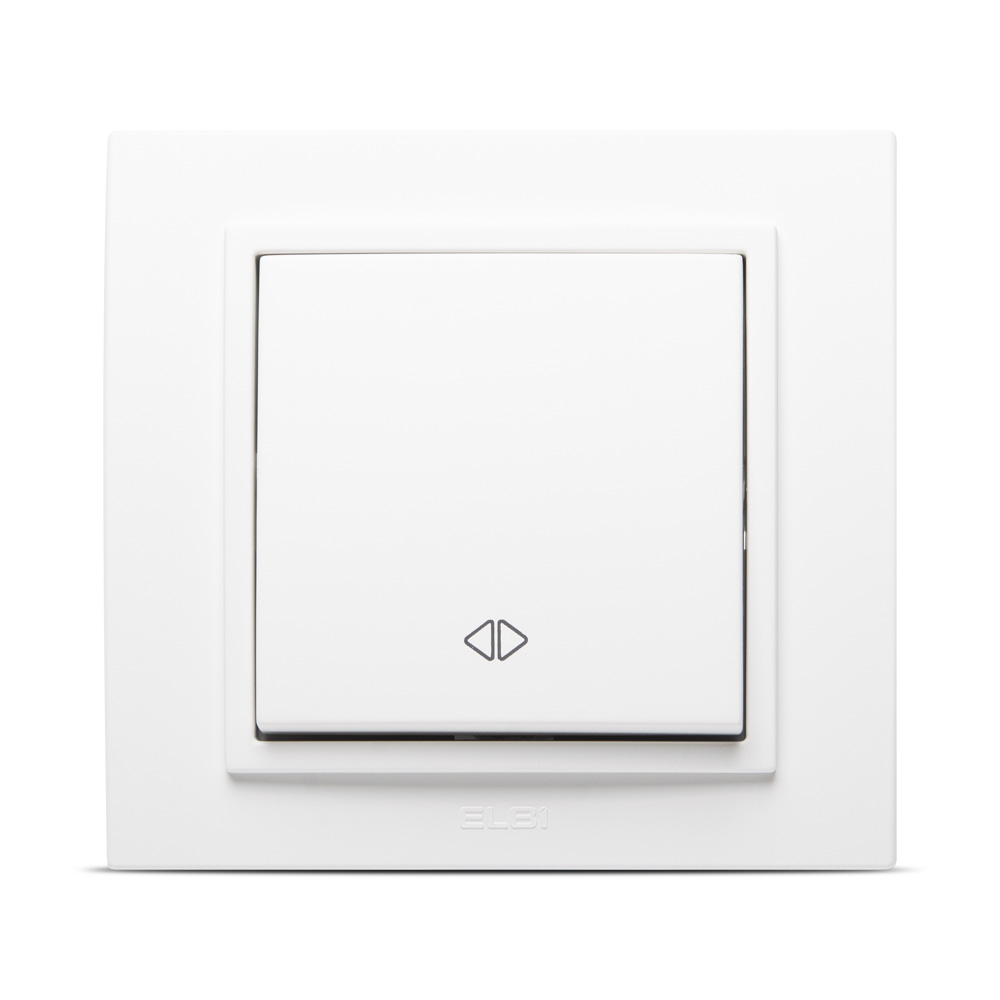 Intrerupator cruce, Alb mat, Zena, EL-BI